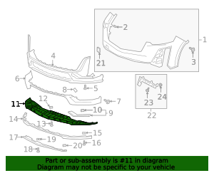 Front Bumper Fascia Lower Stiffener 87853915 GM | GMPartsDirect.com