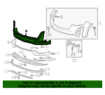 2020-2024 Cadillac XT6 Black Front Lower Bumper Cover 84663547 GM ...