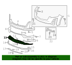 Front Bumper Fascia Lower Stiffener 87853915 GM | GMPartsDirect.com
