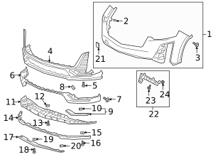 GM Parts | Front Upper Bumper Cover - (84772467) | GM Parts Store