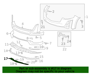 2020-2025 Cadillac XT6 Silver Front Bumper Fascia Skid Plate 84383319 ...