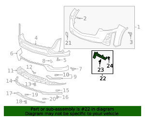 Driver Side Front Bumper Fascia Guide 85520350 GM | GMPartsDirect.com