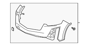 2020-2024 Cadillac XT6 Front Bumper Upper Fascia 84772468 GM ...