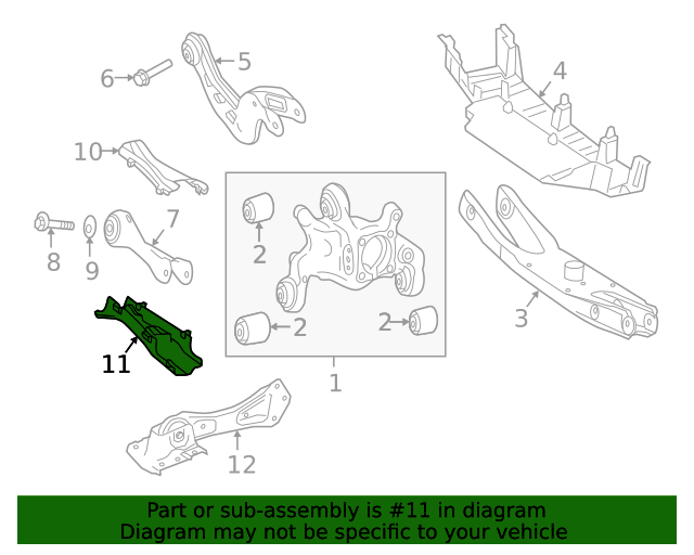 247-352-35-00 - Lateral Arm Lower Cover 2019-2021 Mercedes-Benz ...