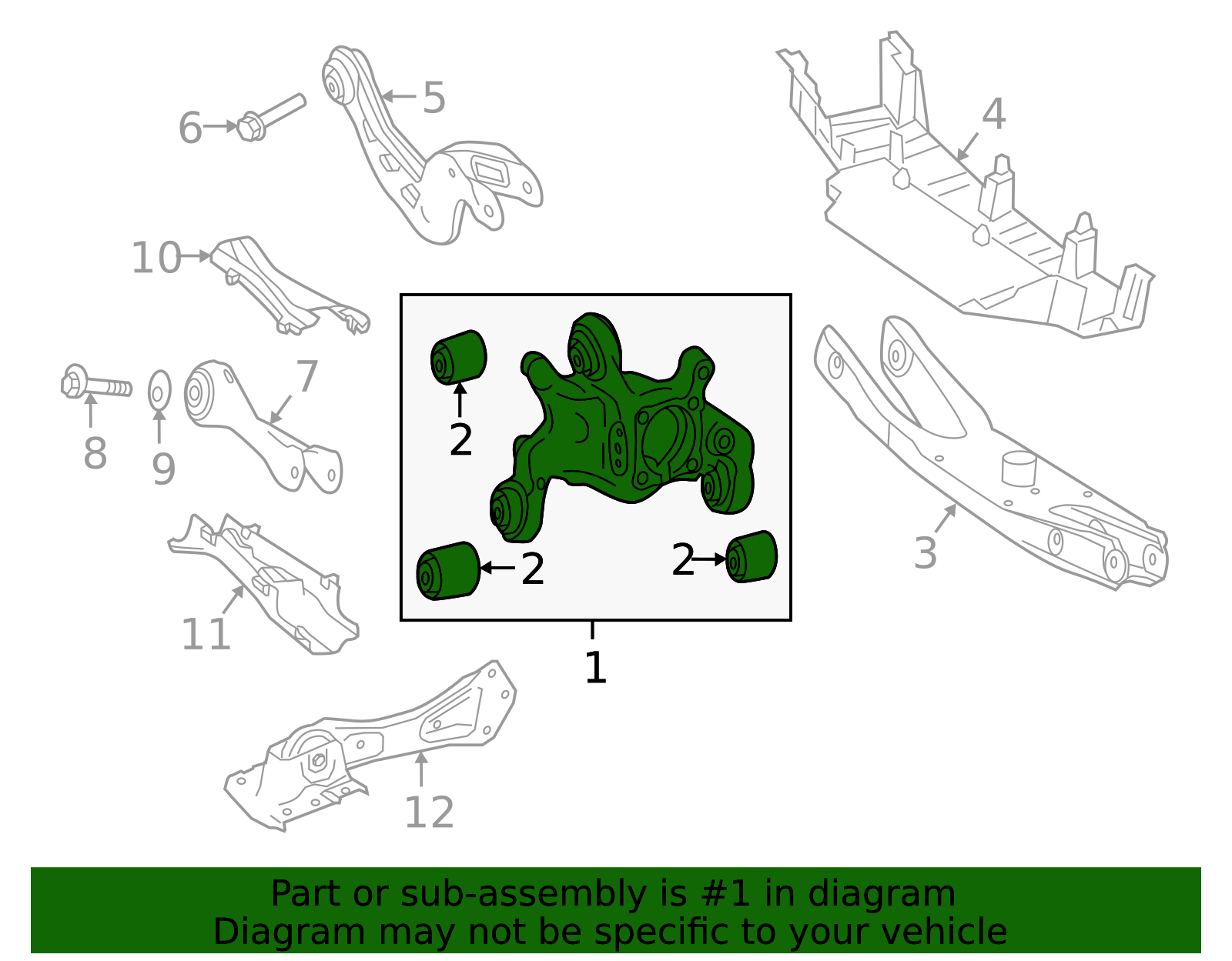 Genuine OEM Suspension Knuckle | 247-350-23-01 | Fits Select 2020-2025 ...