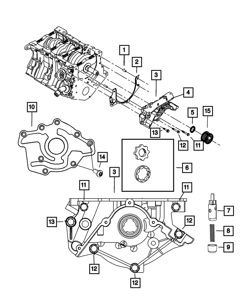 2004-2011 Mopar Oil Pump Gasket 4648938AC | Mopar OEM Parts Outlet