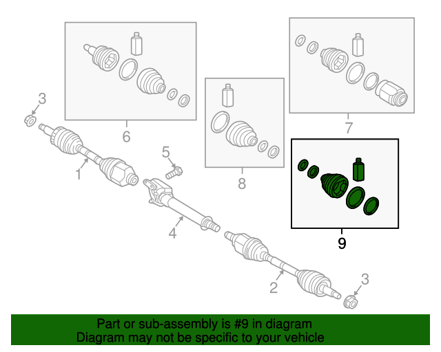 49583-C5200 - Inner Boot 2014-2018 Kia Sorento | Kia.Parts Store