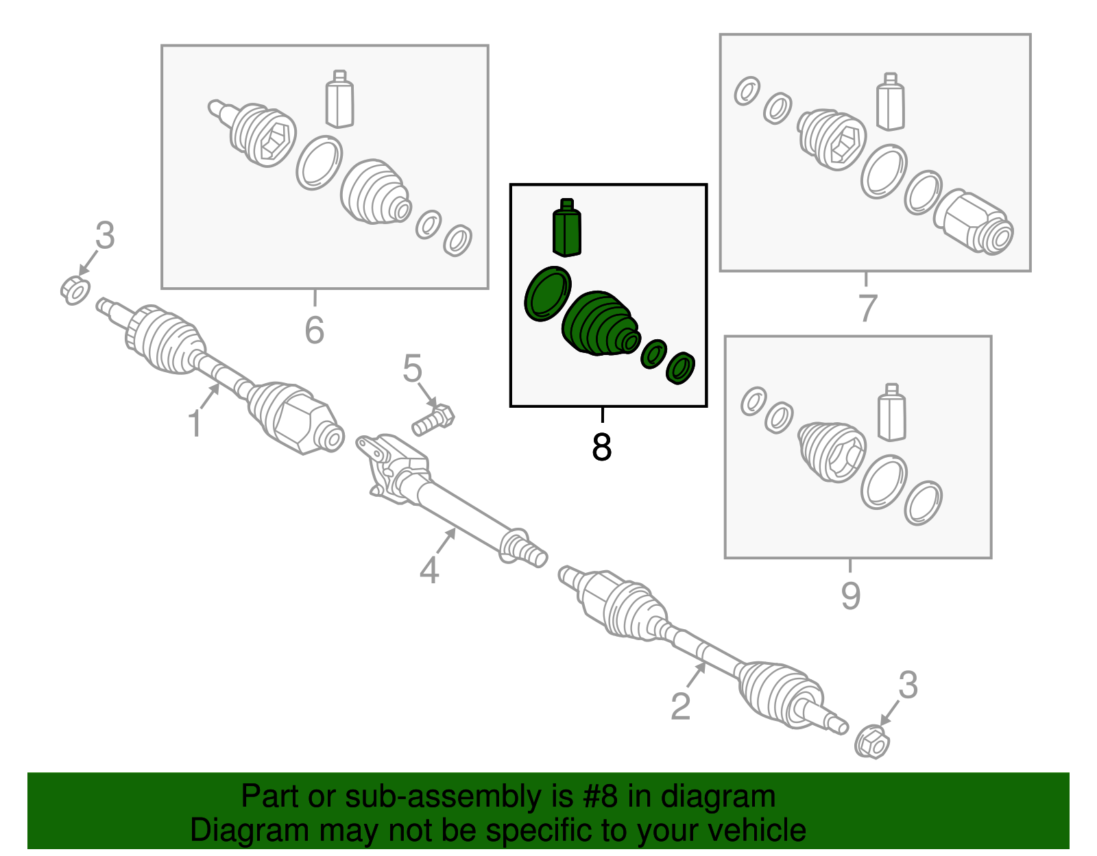 2019-2020 Kia Sorento | Outer Boot | 49581-C6280 | Kia Auto Parts
