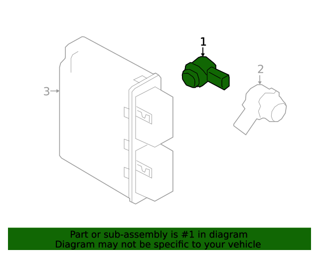 66-20-7-927-945 - Auto Park Sensor - 2021-2023 BMW | BMW Parts Exchange