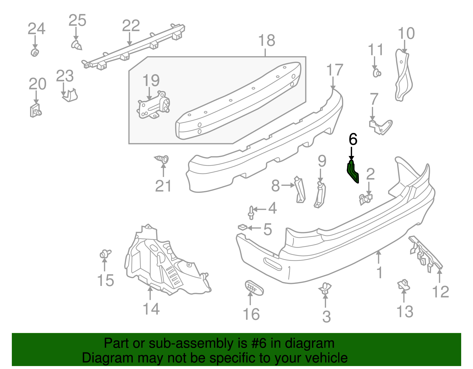 1995-2002 Mazda Millenia Bumper Cover Plate TA01-50-2B0 | Mazda Parts ...