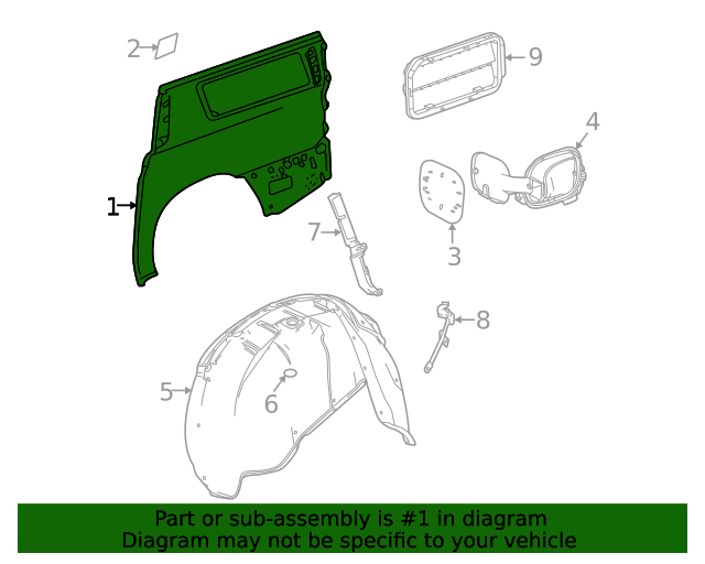 85595982 - Quarter Panel 2021-2023 GM | GM Wholesale Direct