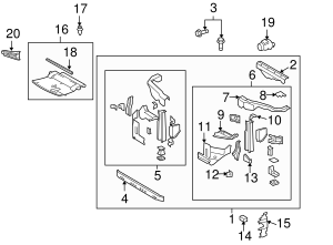2008-2015 Lexus LX570 Radiator Support Panel 53713-60080 ...