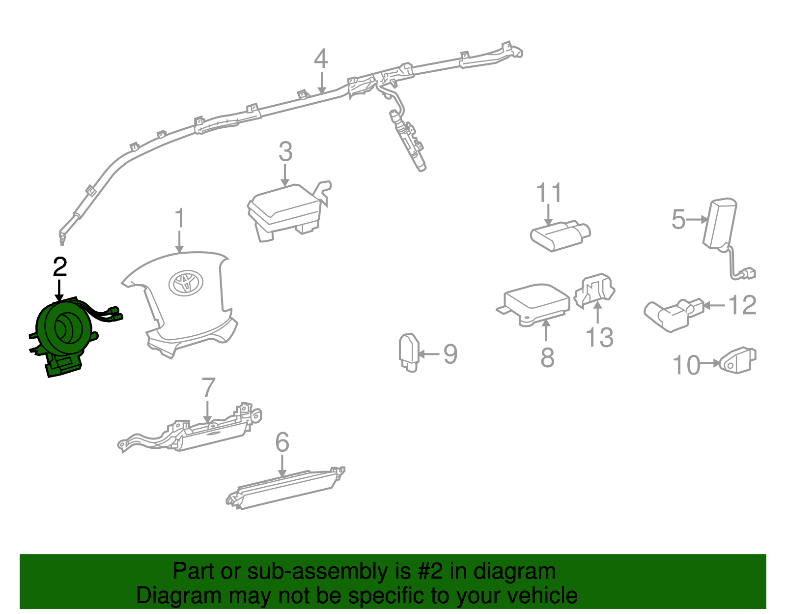 2006-2017 Toyota Clock Spring 84306-06150 | OEM Parts Online