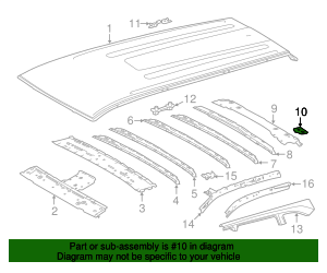 2014-2019 Toyota Highlander Reinforced Plate 63179-0E041 | Toyota Parts ...