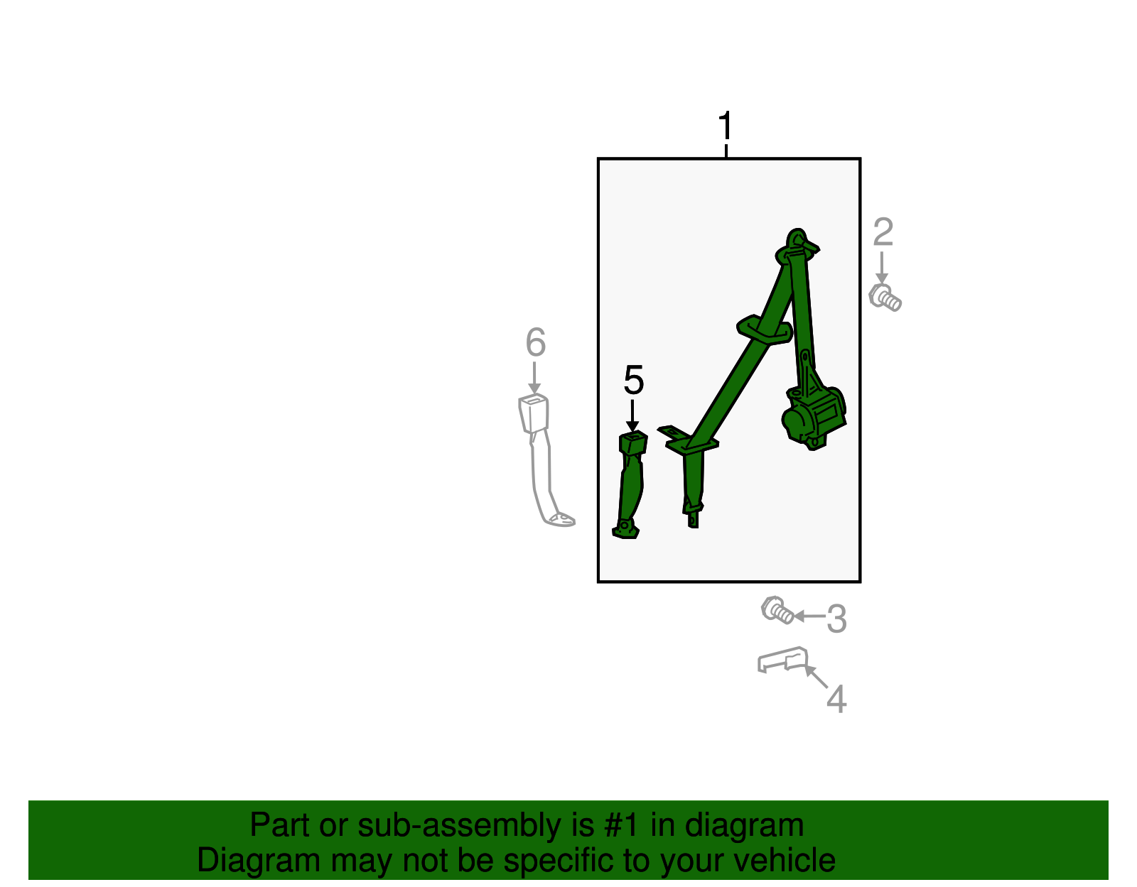 73006-48031-C2 - High-Quality Belt & Retractor for 2008-2010 Toyota ...