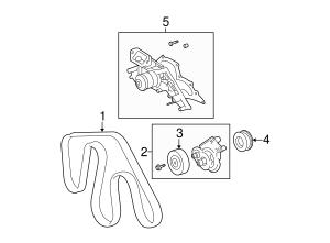 2008-2009 Toyota Serpentine Belt 99366-H2230 | OEM Parts Online