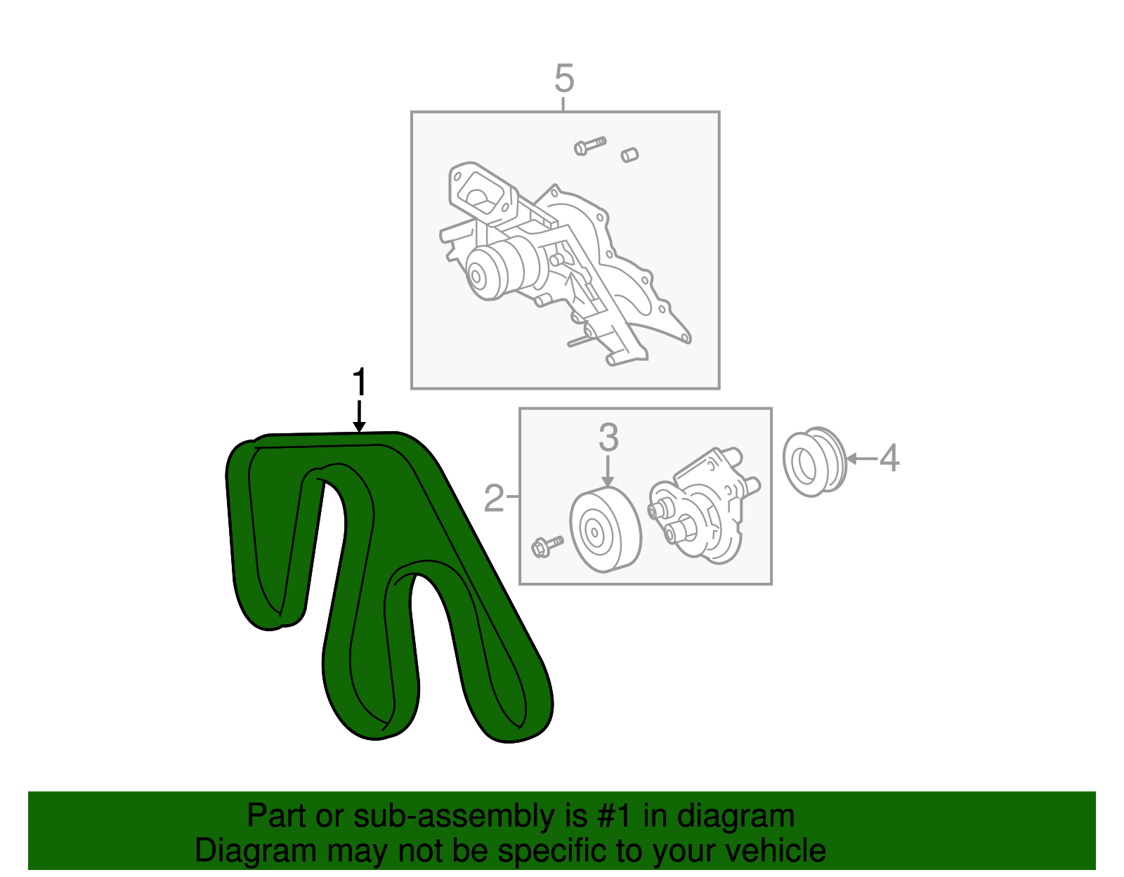 2007-2009 Toyota Serpentine Belt 90916-02794 | Toyota Parts Center