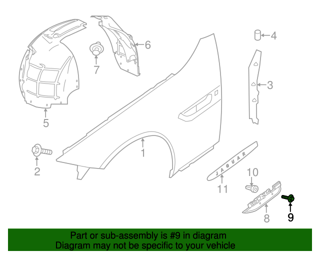 2012-2015 Jaguar Vent Louver Screw C2P3970 | Jaguar Annapolis Parts