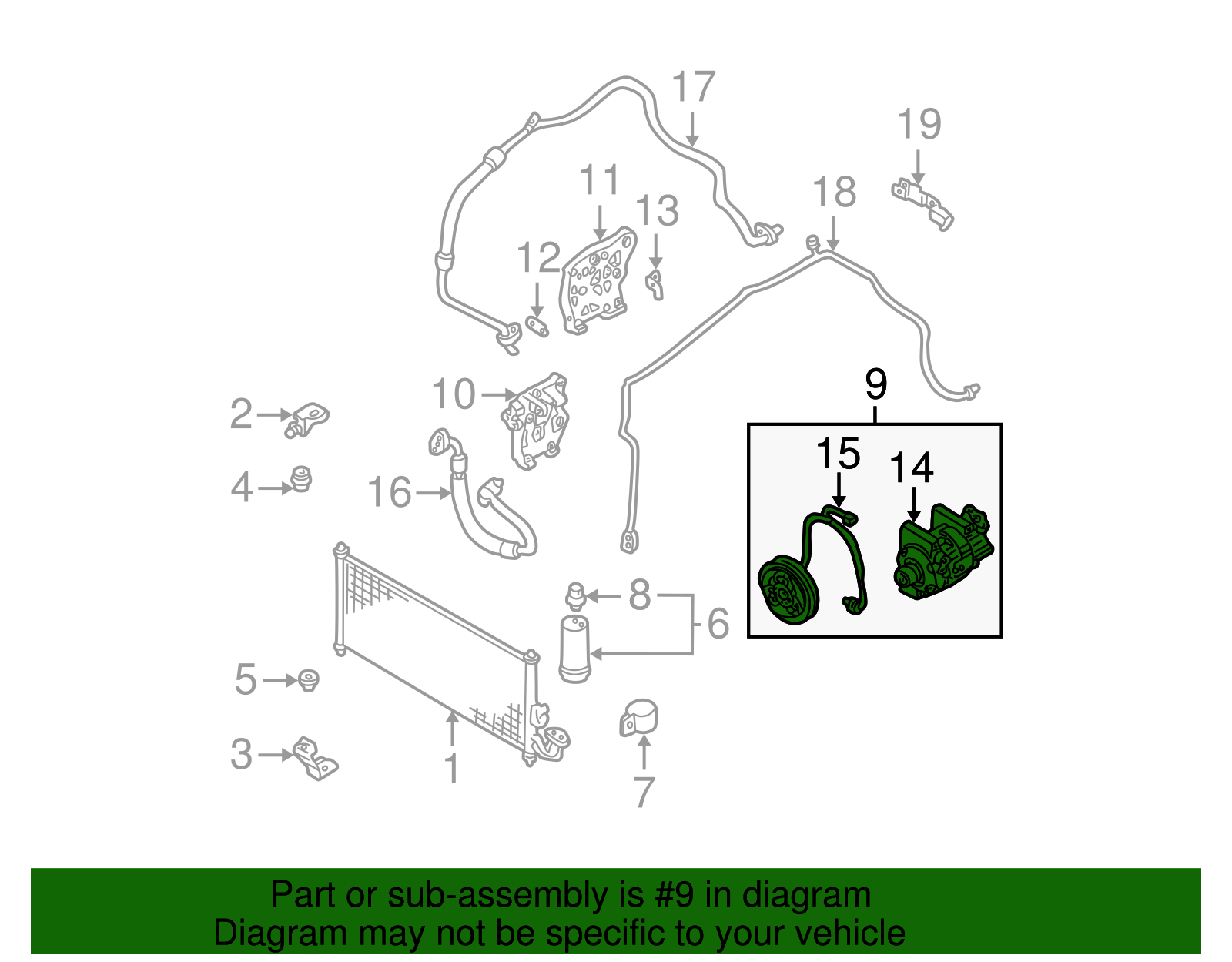 2002-2006 Nissan Sentra Compressor Assembly 92600-8J001 | Nissan Parts ...