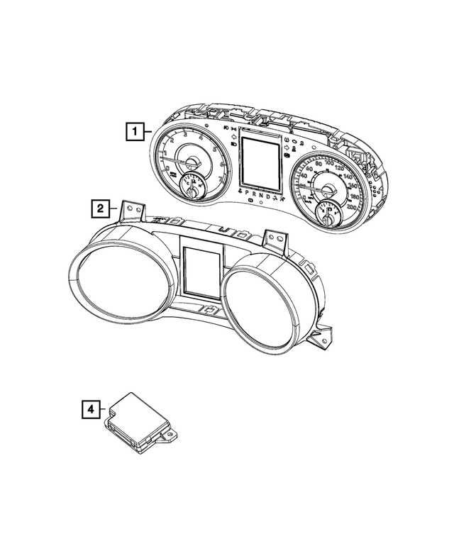 2019-2020 Dodge Grand Caravan Instrument Panel Cluster 68376132AB ...