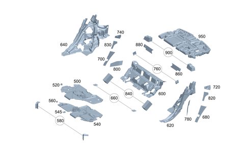 Damping in Passenger Compartment for 2024 Mercedes-Benz EQE 350 ...