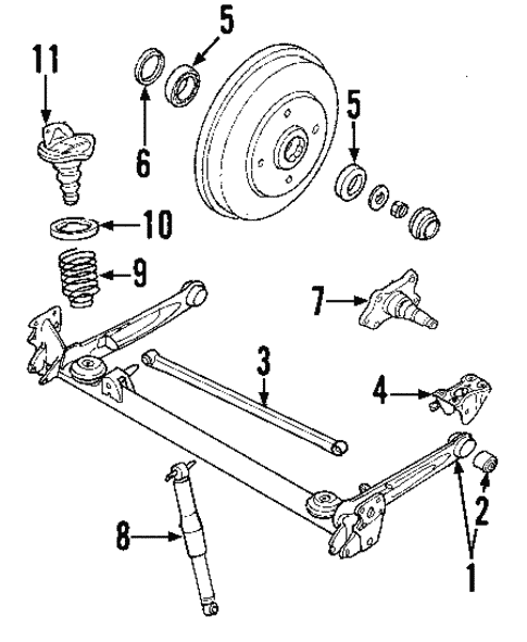 Rear Suspension for 2005 Kia Rio | Kia.Parts Store