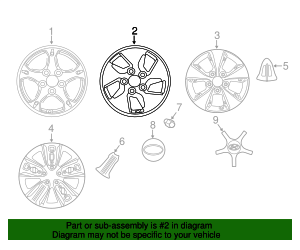 2017-2019 Hyundai Ioniq Wheel 52910-G2120 | OEM Parts Online