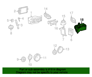 2011-2012 Mercedes-Benz Speaker 212-820-22-02 | AutoNationParts.com