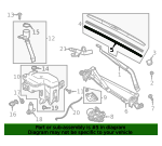 85214-0E151 - Windshield Wiper Blade Refill 2014-2024 Toyota | Longo ...
