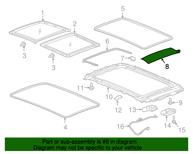 2018-2024 GM Sunshade 84572607 GM | GMPartsDirect.com