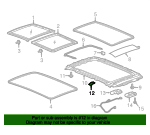 2018-2024 GM Sunroof Sunshade Fabric Retainer 84187587 GM ...