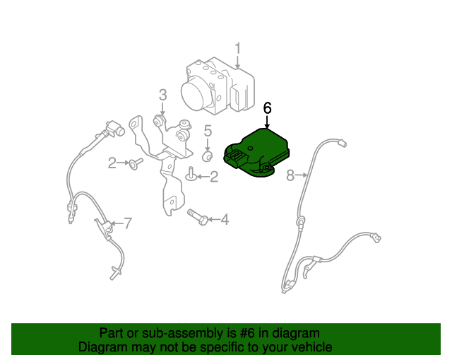 2009-2013 Mazda 6 Yaw Sensor GS1E-43-7Y1 | Florida Mazda Parts