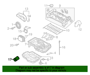 2013-2024 Volkswagen Oil Filter 04E-115-561-T | VW Direct Auto Parts