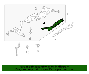 2019-2024 Subaru Forester Upper Rail 51610SJ0109P | OEM Parts Online