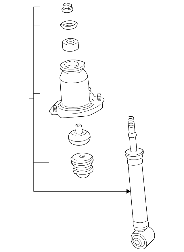 2003-2006 Toyota Shock Absorber 48530-A9550 | Toyota Parts