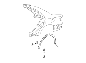 2002-2006 Lexus Wheel Opening Molding 75873-33020 | OEM Parts Online