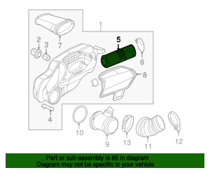 987-110-133-01 - Air Filter 2005-2012 Porsche | AutoNationParts.com