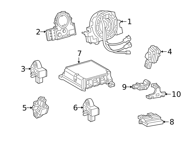 84308-0R030 - Clock Spring 2019-2021 Lexus | Lexus Parts Outlet