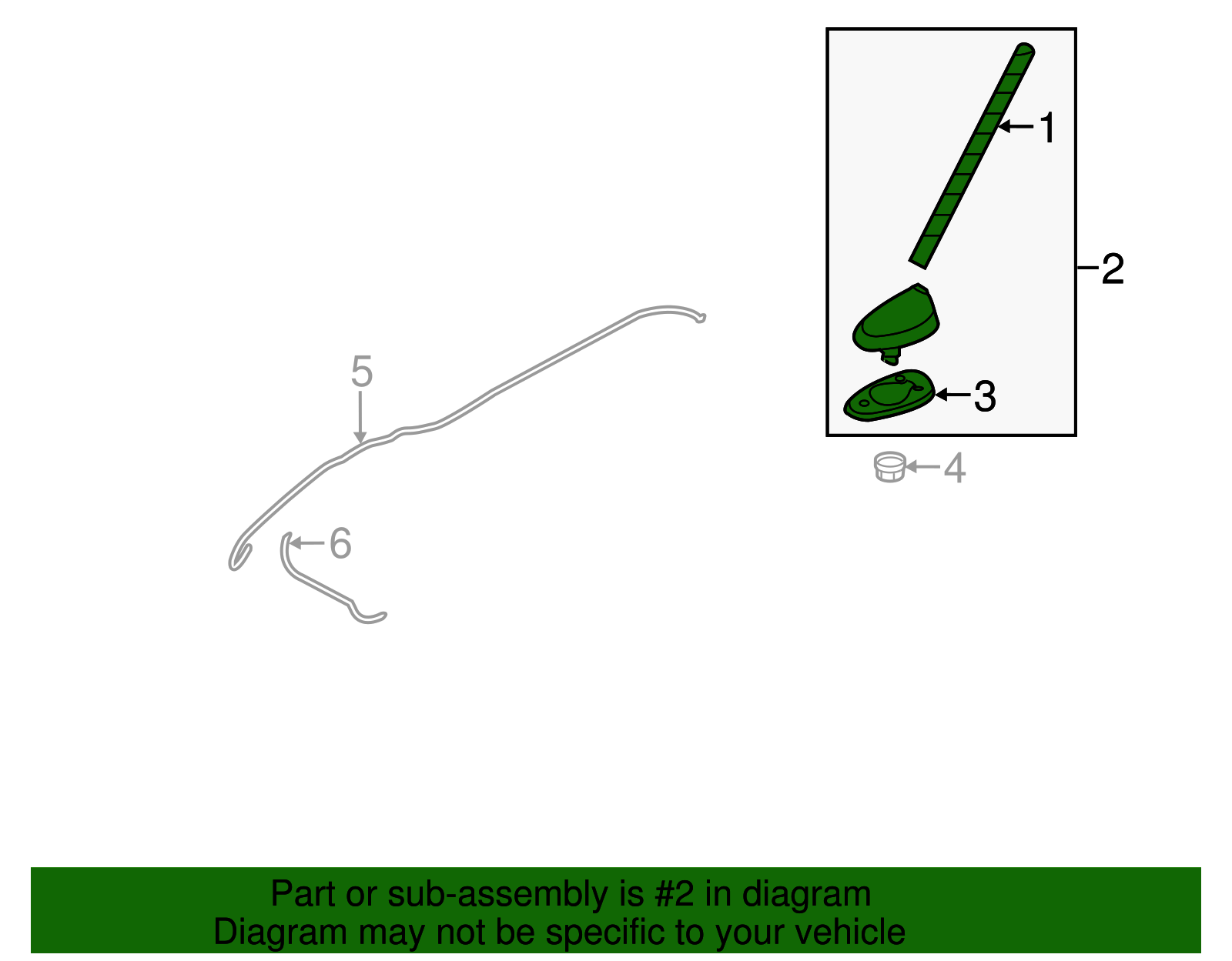 96210-1U000 - Antenna Assembly 2011-2015 Kia Sorento | Kia.Parts