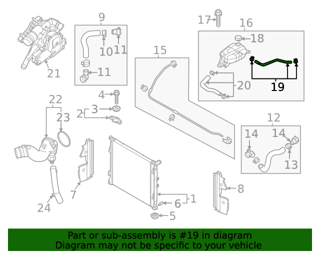 25450-L2000 - Reservoir Hose 2021-2024 Kia K5 | Kia.Parts Store