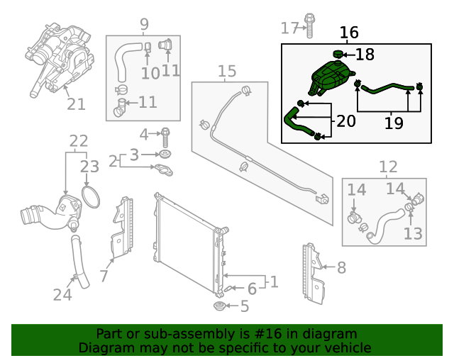 25430-L3000 - Reservoir Assembly 2021-2022 Kia K5 | Kia.Parts Store