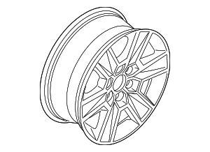 Genuine OEM Ford Part - Wheel, Alloy FL3Z-1007-K | Genuine OEM Ford ...