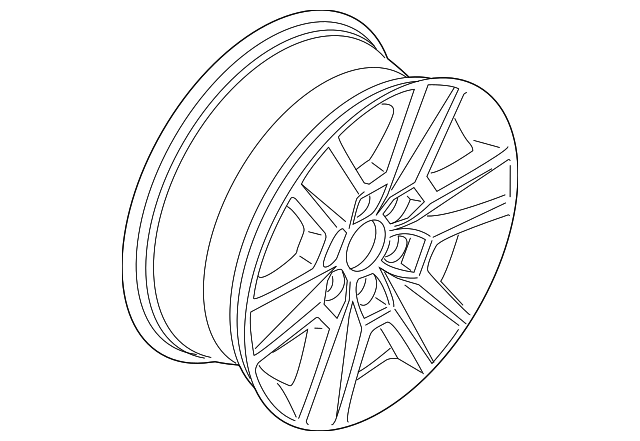 Genuine OEM Ford Part - Wheel, Alloy FL3Z-1007-C | Genuine OEM Ford ...