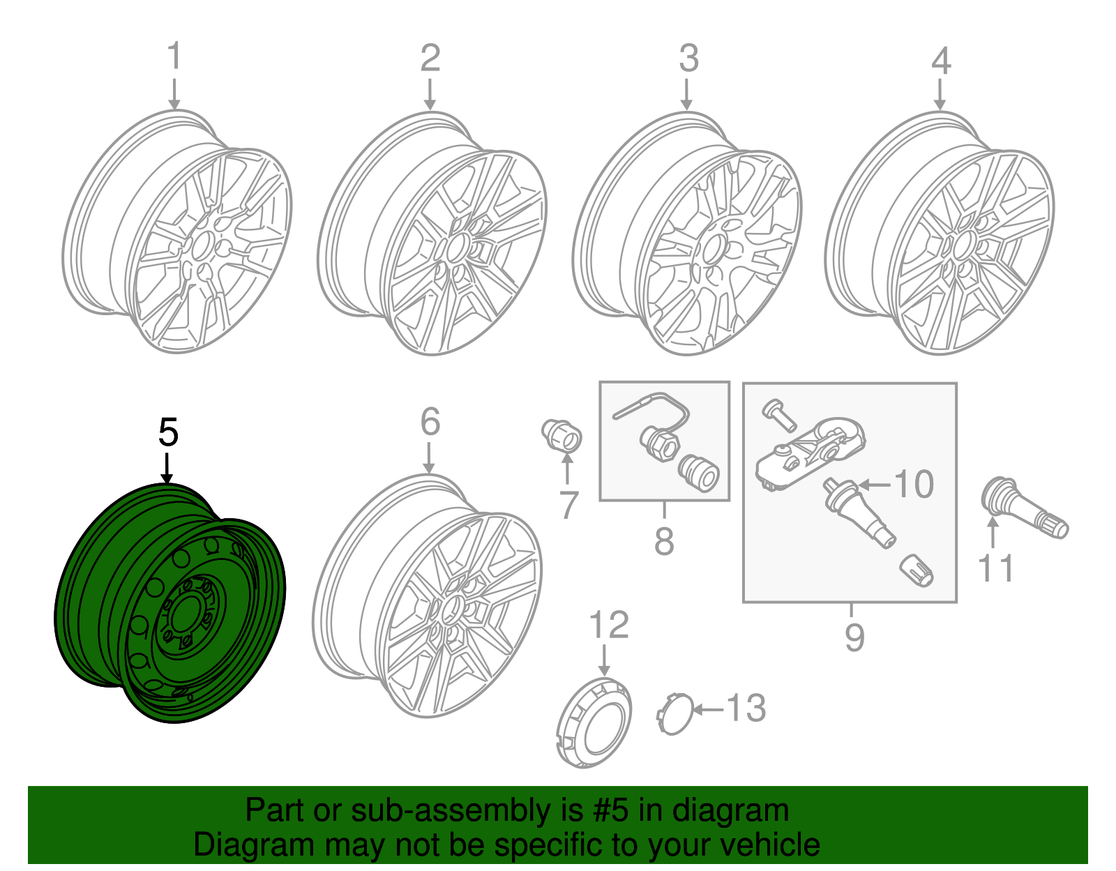 2018-2020 Ford F-150 Wheel Assembly JL3Z-1007-B | QuirkParts