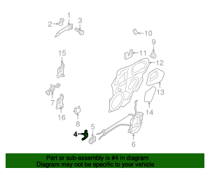 2004-2009 Mazda 3 Handle, Inside - Passenger Side (RH) D351-58-330D-02 ...