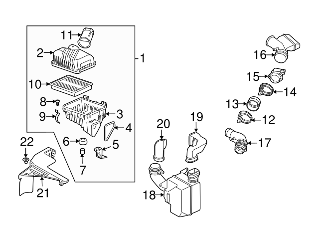 2005-2010 Kia Mass Air Flow Sensor 28164-23720 | OEM Parts Online
