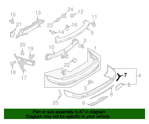 2010-2015 Audi Q7 Outer Molding 4L0-807-460-2ZZ | Audi USA Parts