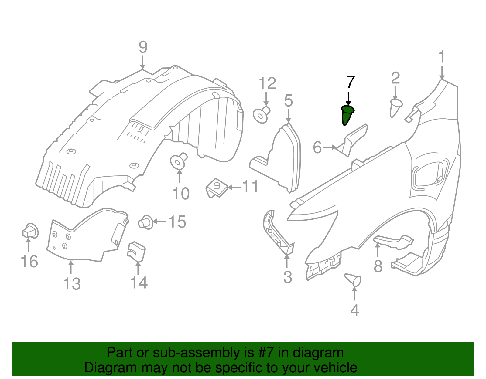 01553-09241 - Bumper Cover Clip 1995-2025 Nissan | Nissan Parts ...