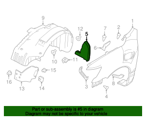 63135-EZ20A - Baffle - 2016-2023 Nissan | Nissan OEM Parts Direct