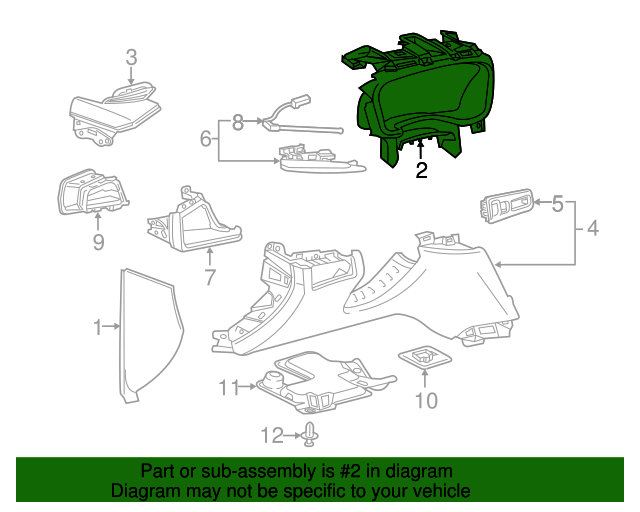 F Plate 85103763 GM | GMPartsDirect.com